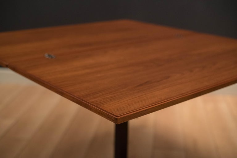 Vintage Teak Adjustable Elevator Dining Table by J.M. Thomas at 1stDibs