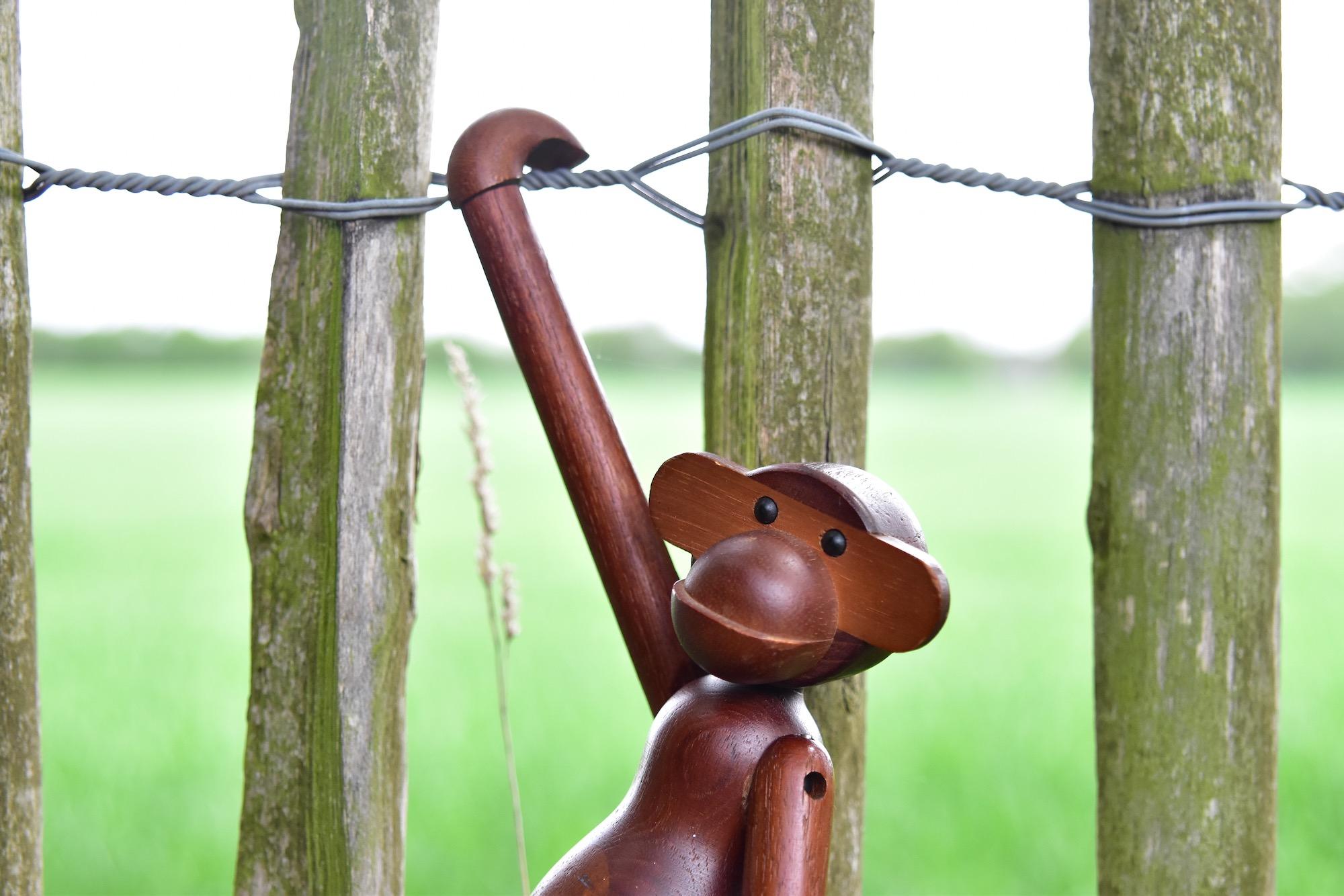 Vintage Teak and Limba wood Kay Bojesen Monkey Made in Denmark at ...