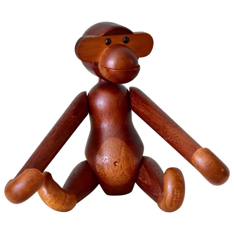 Vintage Teak and Limba wood Kay Bojesen Monkey Made in Denmark at 1stDibs