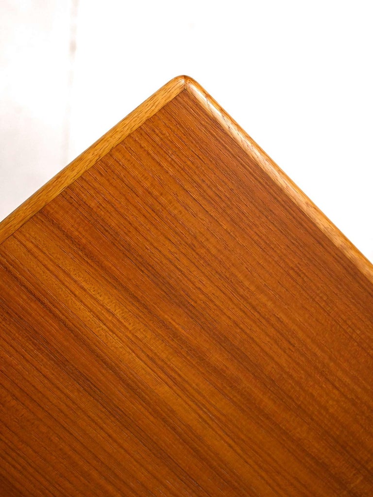 Vintage Teak and Oak Rectangular Table For Sale at 1stDibs