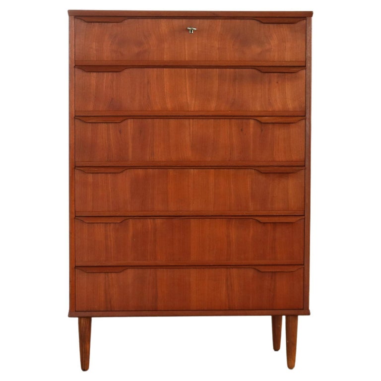 Vintage Teak Chest of Drawers Cabinet 60s Danish For Sale at 1stDibs