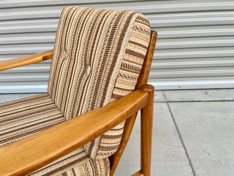 Vintage Teak Lounge Chair For Sale at 1stDibs