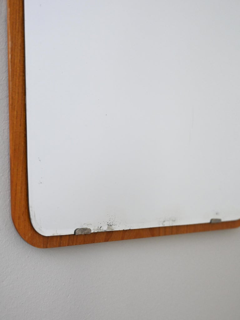 Vintage Teak Mirror For Sale at 1stDibs