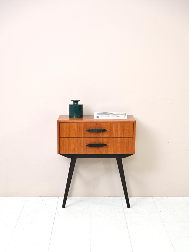 Vintage Teak Nightstand For Sale at 1stDibs