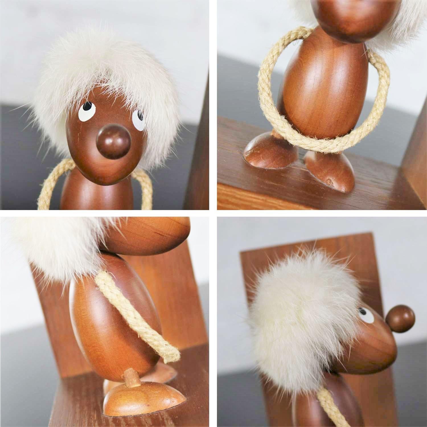 Vintage Teak Scandinavian Gonk Troll Tomte Gnome Bookends Style of Hans ...