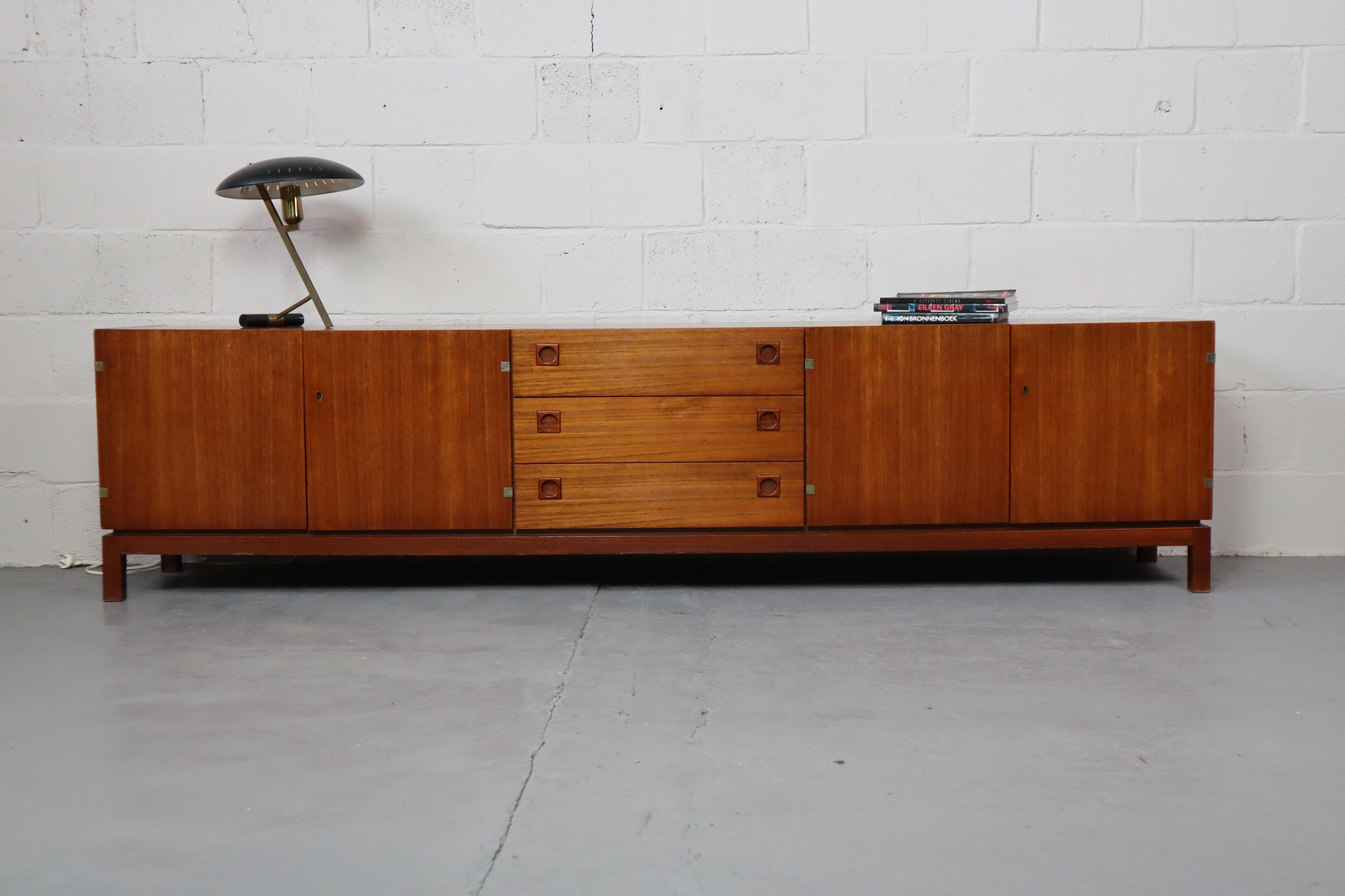 Vintage teak sideboard by Mahjongg, Netherlands 1960's. For Sale at 1stDibs