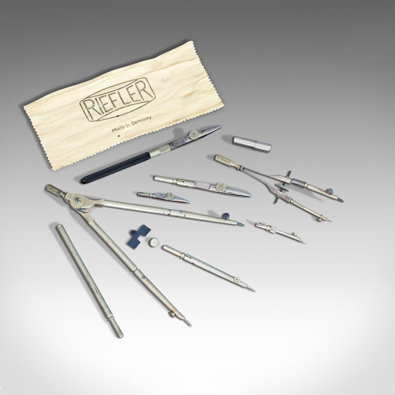 Vintage Technical Drawing Case, German, Surveyor's Set, Riefler of ...