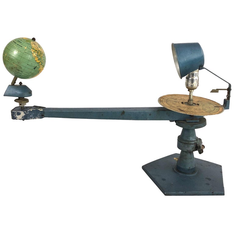 Vintage Tellurian Which Shows How the Earth Revolves Around the Sun at ...