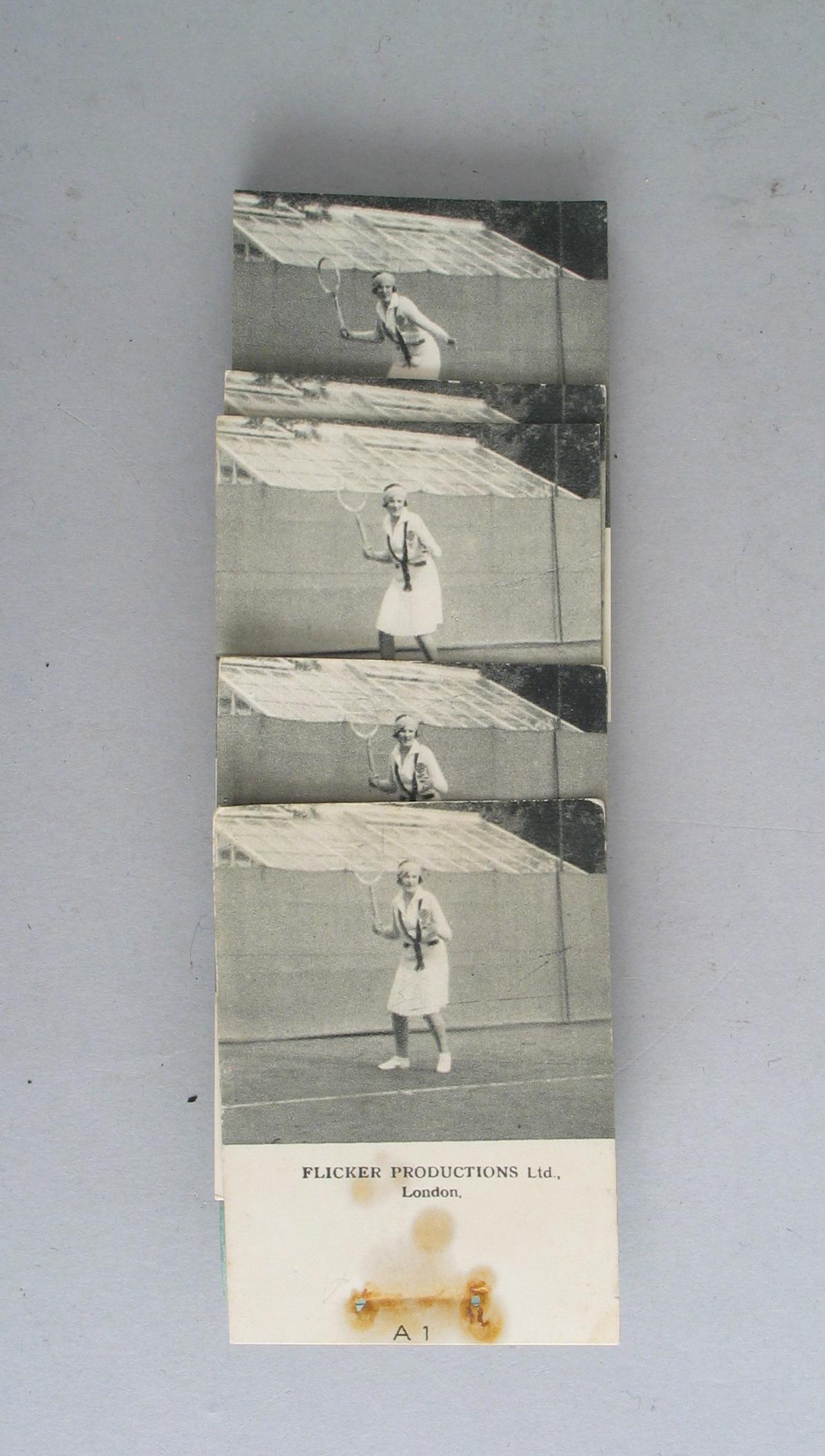 Vintage Tennis Flicker Book, No.7. Miss Betty Nuthall For Sale at ...