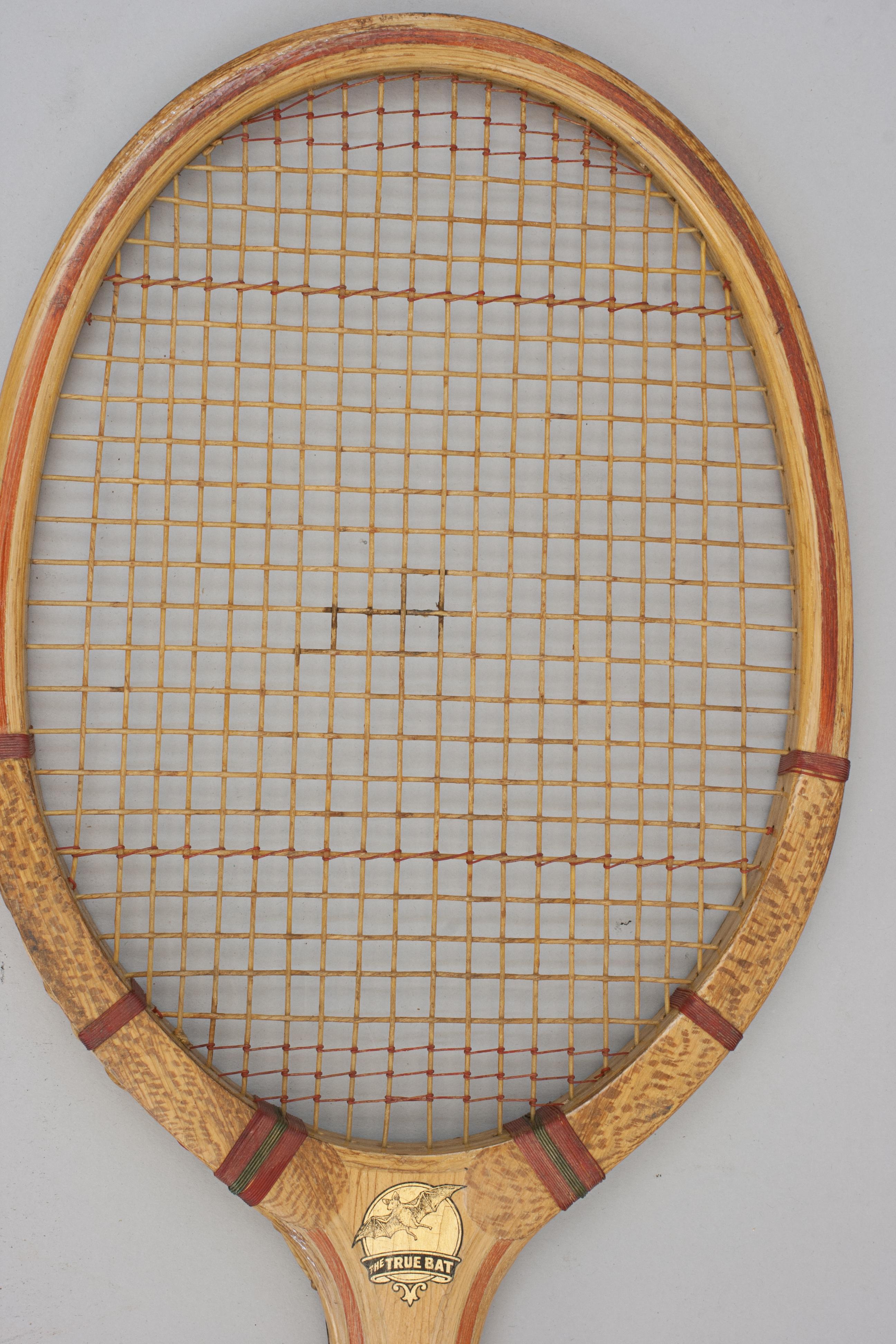 Vintage Tennis Racket, the True Bat For Sale at 1stDibs