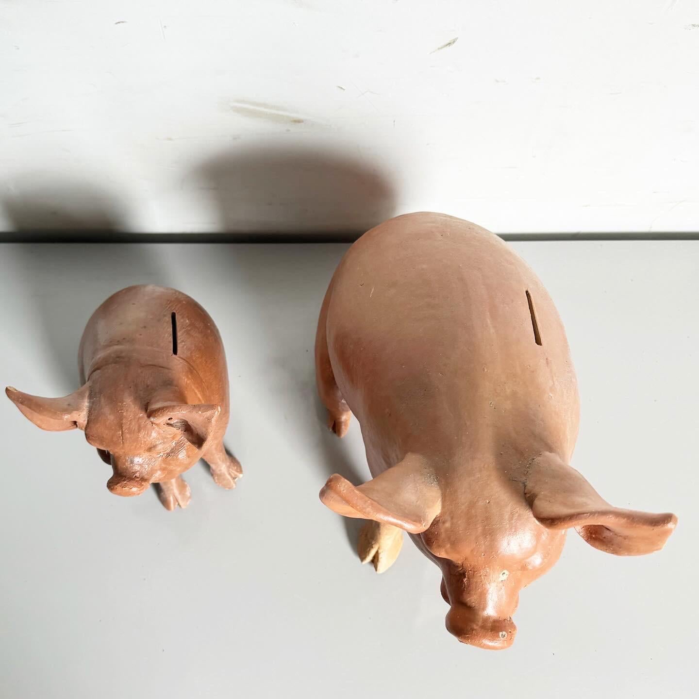 Vintage Terracotta Piggy Banks For Sale at 1stDibs