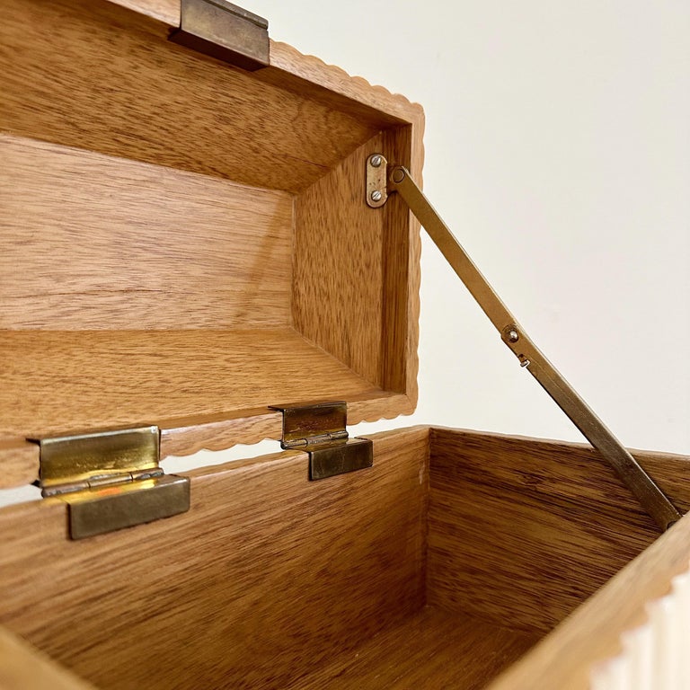 Vintage Tessellated Bone Box by Enrique Garcel For Sale at 1stDibs