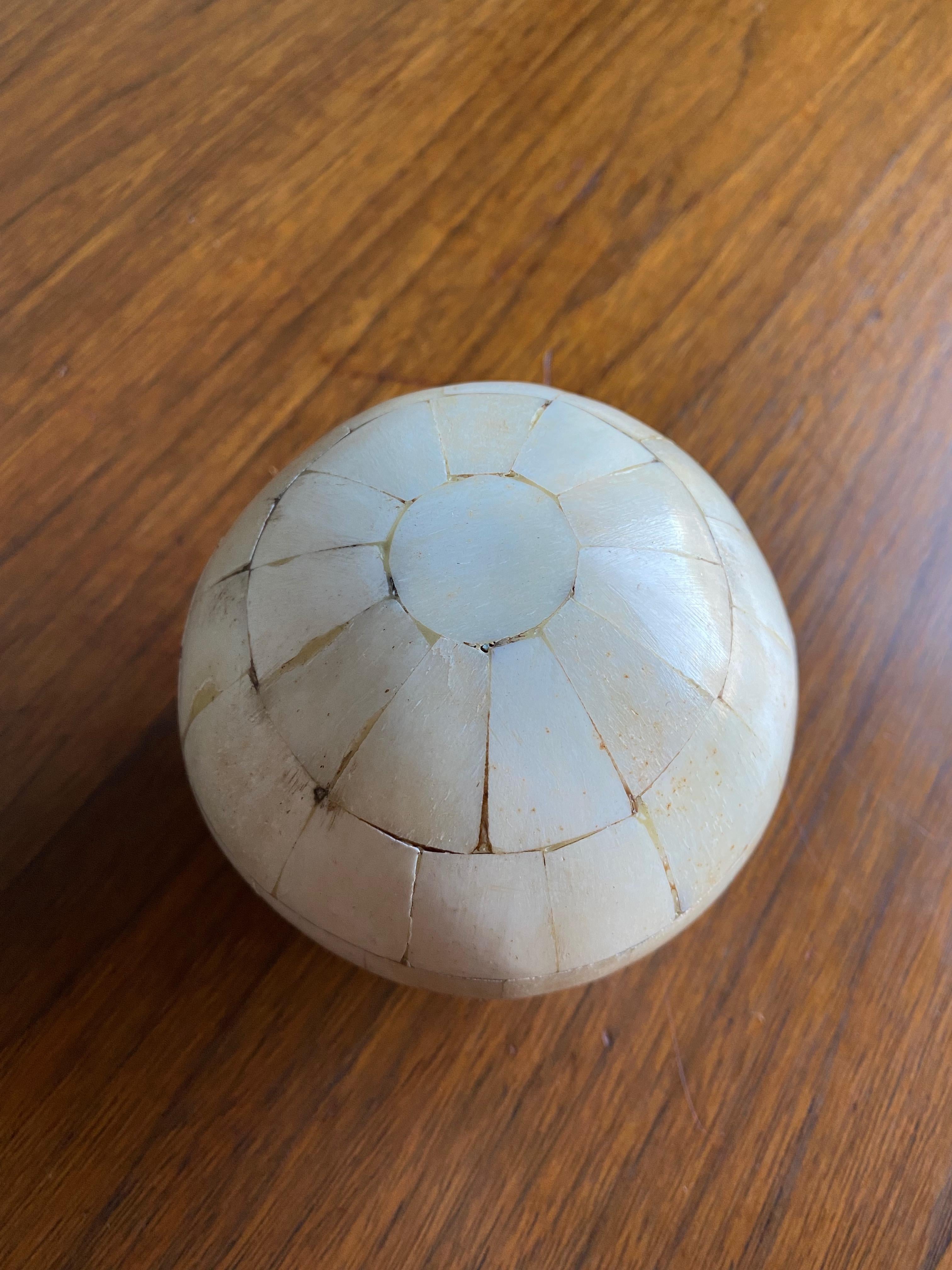 Vintage Tessellated Horn Sphere at 1stDibs