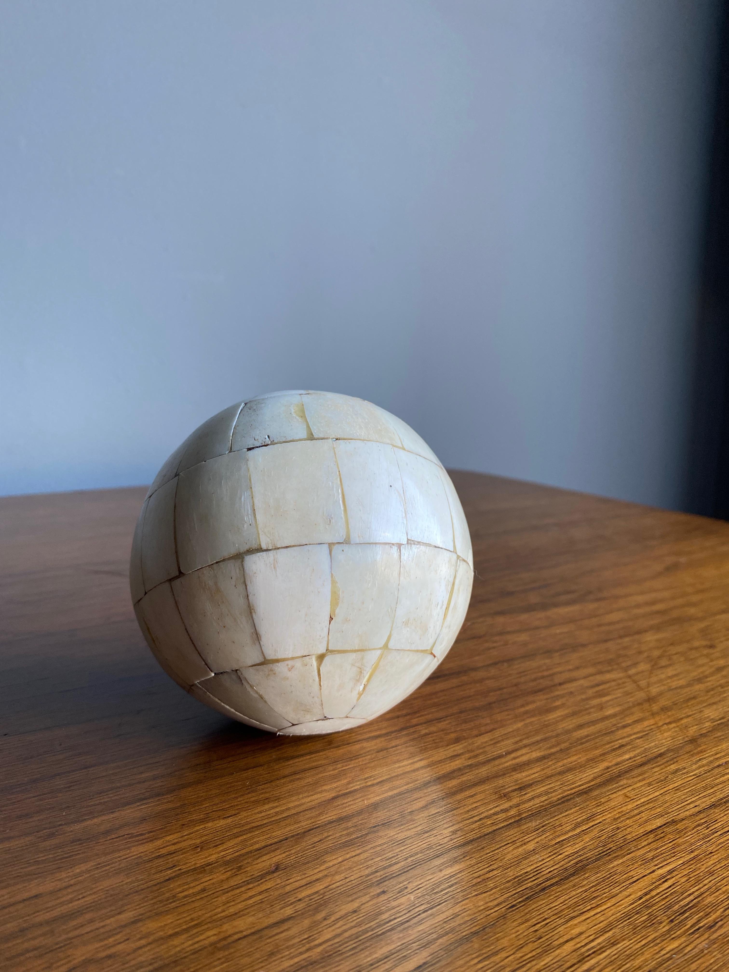 Vintage Tessellated Horn Sphere at 1stDibs
