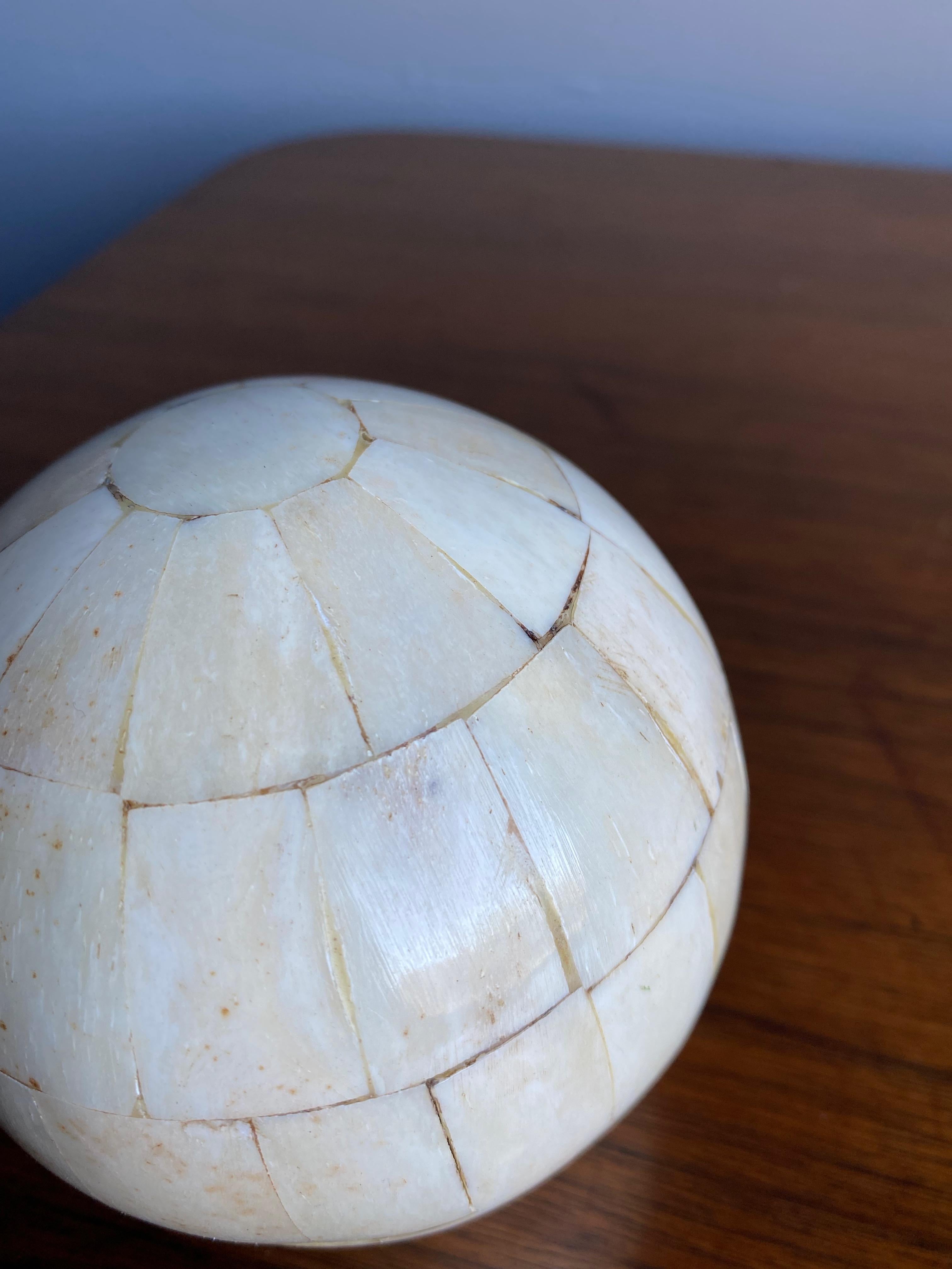 Vintage Tessellated Horn Sphere at 1stDibs