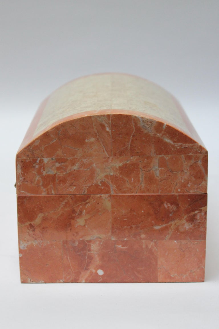 Vintage Tessellated Stone Jewelry Box by Maitland Smith For Sale at 1stDibs