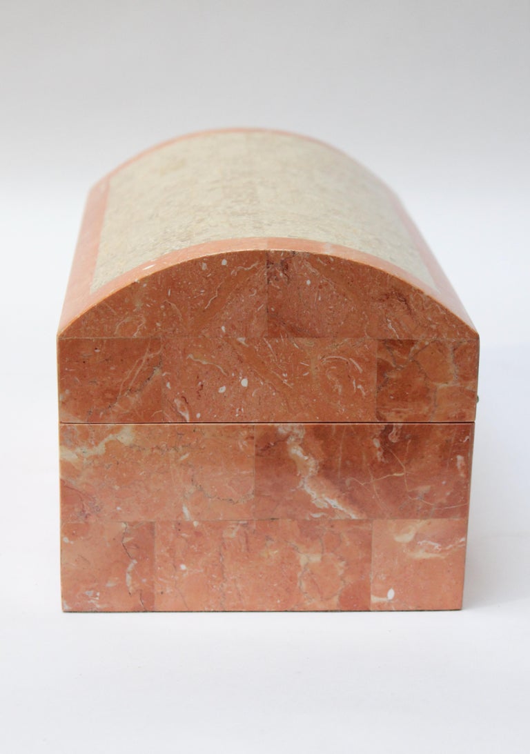 Vintage Tessellated Stone Jewelry Box by Maitland Smith For Sale at 1stDibs