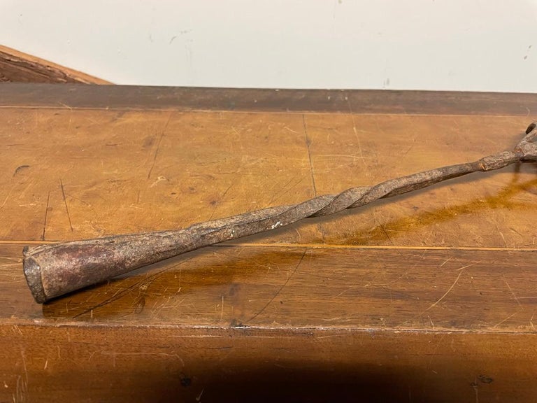 Vintage Texas Cowboy Hand Wrought Cattle Branding Iron For Sale at 1stDibs