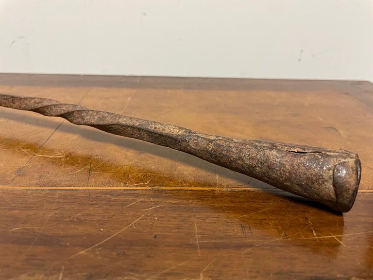 Vintage Texas Cowboy Hand Wrought Cattle Branding Iron For Sale at 1stDibs