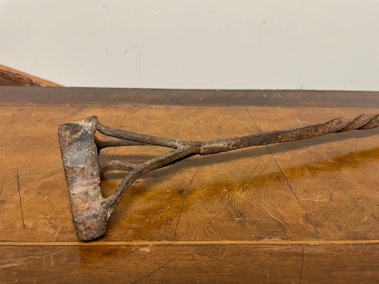 Vintage Texas Cowboy Hand Wrought Cattle Branding Iron For Sale at 1stDibs