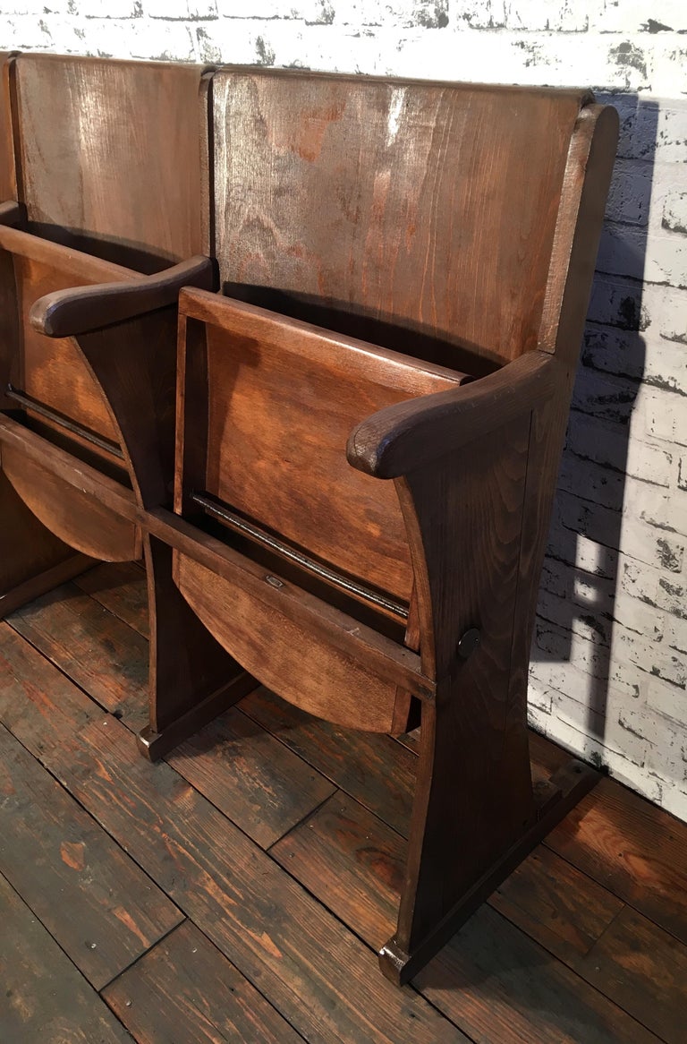 Vintage Theater 4-Seat Bench From Thonet, 1950s at 1stDibs