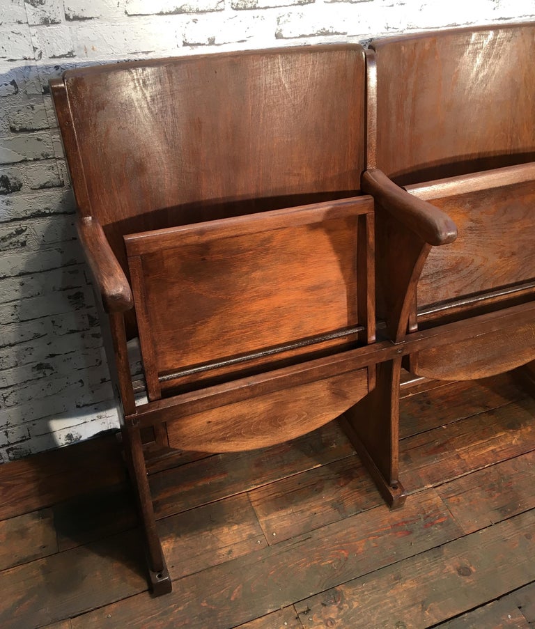 Vintage Theater 4-Seat Bench From Thonet, 1950s at 1stDibs