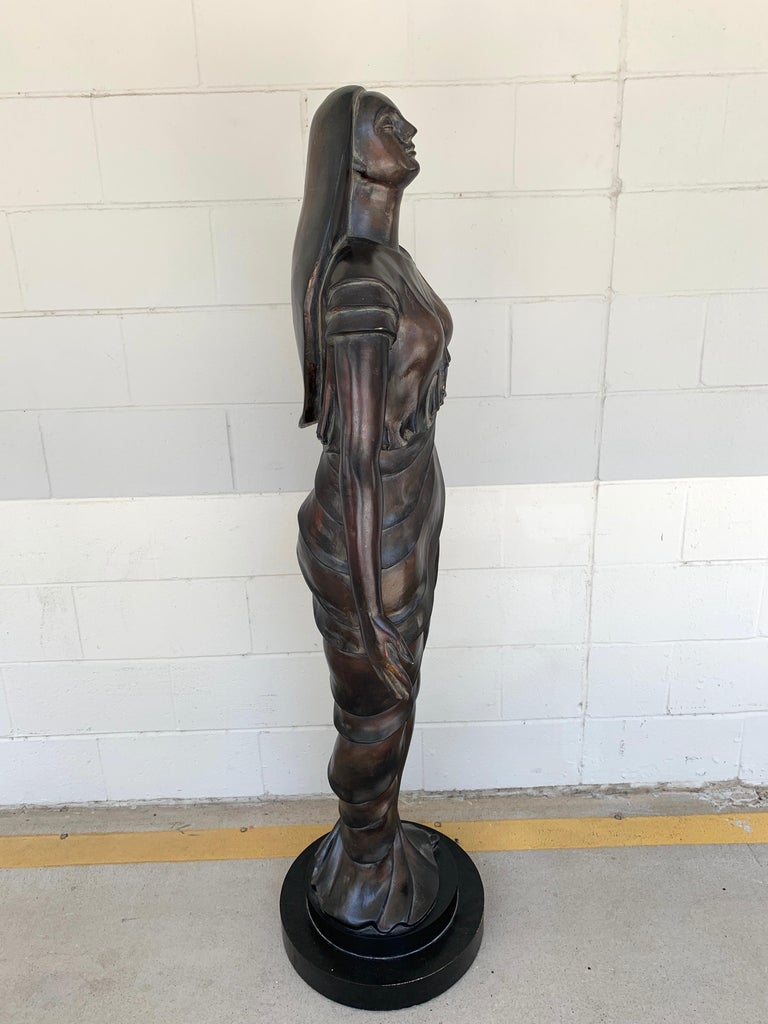Vintage Theatre Statue of a Standing Draped Female, Life-Size For Sale ...