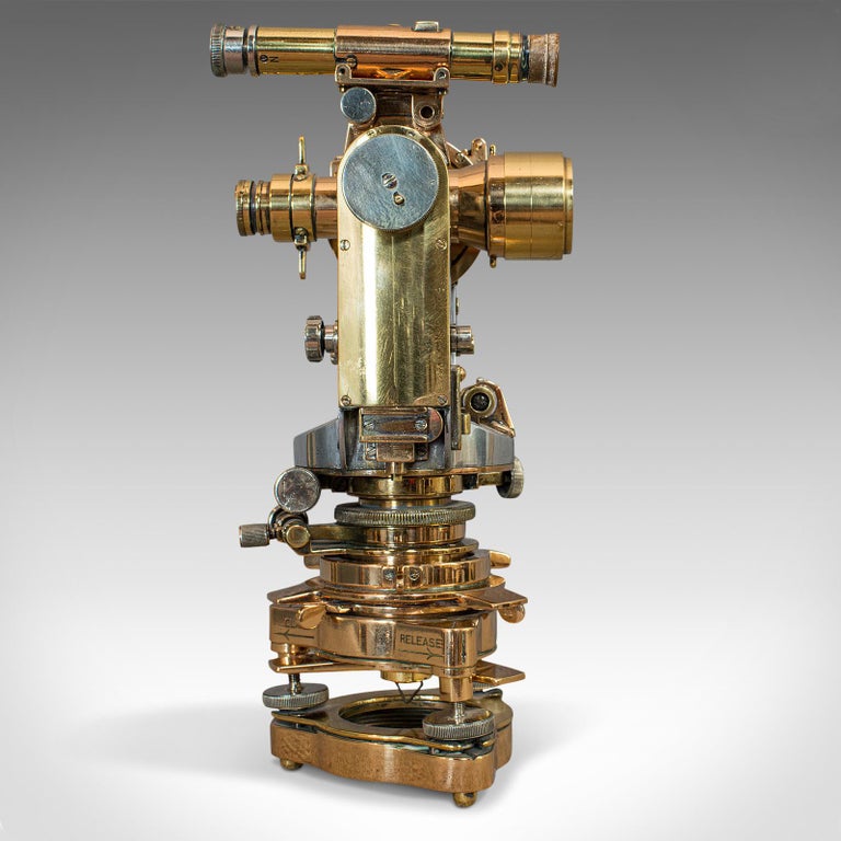 Vintage Theodolite, English, Scientific Instrument, Cooke Troughton and ...