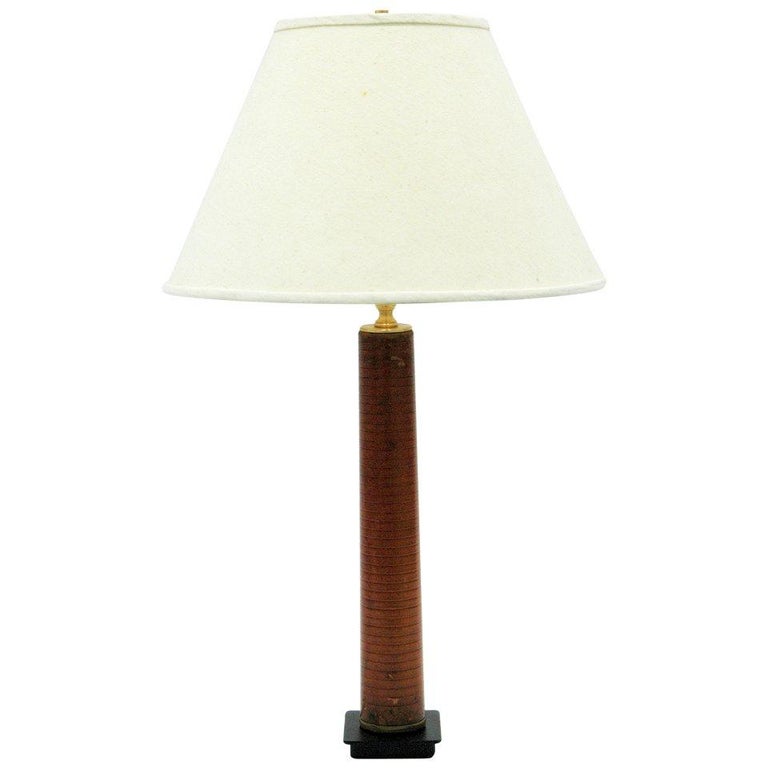 Vintage Thread Spool Table Lamp at 1stDibs | spool lamp, spool floor lamp