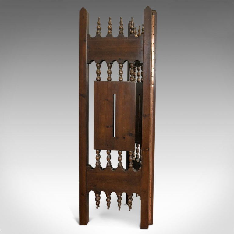 Vintage Three-Fold Screen, Painted, French, Room Divider, Medieval ...