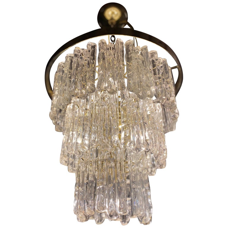Vintage Three Tier Lucite Chandelier at 1stDibs