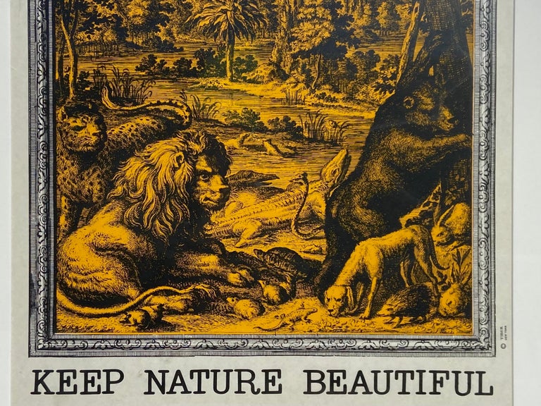 Vintage Tiber Press NYC Poster Based on Johann Jacob Scheuchzer Sacred ...