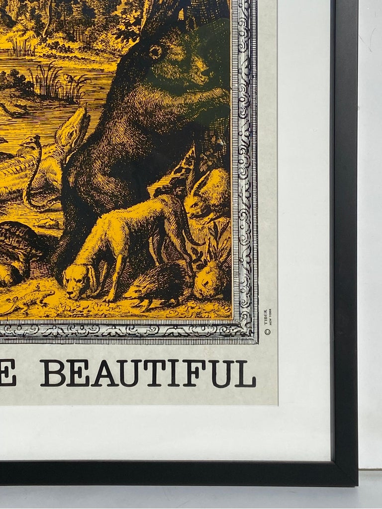 Vintage Tiber Press NYC Poster Based on Johann Jacob Scheuchzer Sacred ...