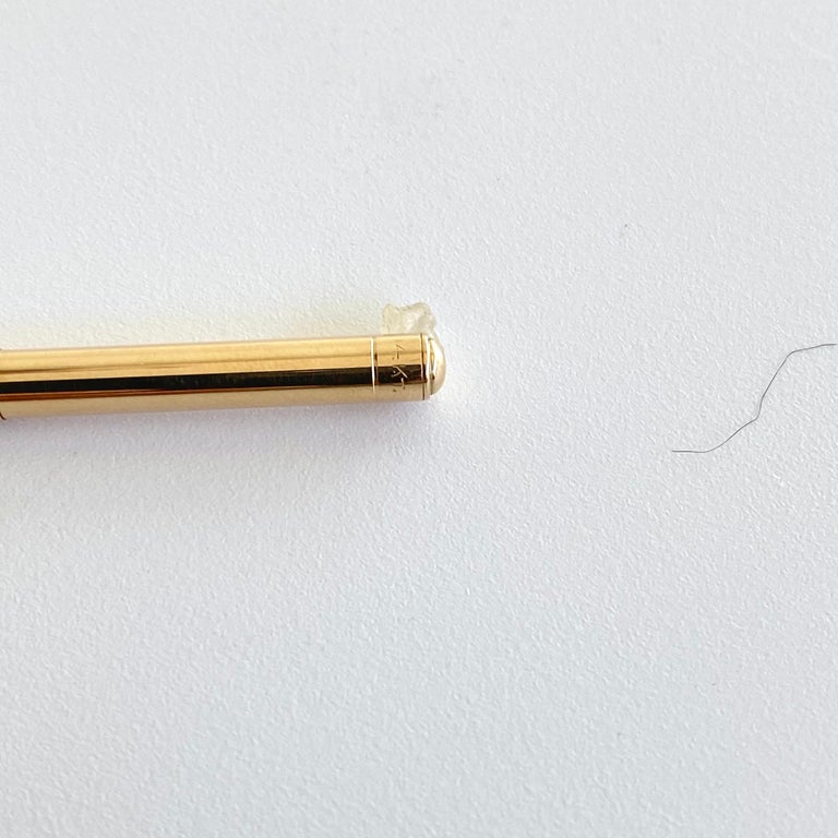 Vintage Tiffany and Co Fourteen Karat Yellow Gold Retractable Toothpick ...