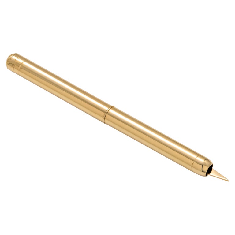 Vintage Tiffany and Co Fourteen Karat Yellow Gold Retractable Toothpick ...