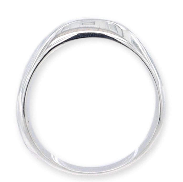 Vintage Tiffany and Co. Sterling Silver 1999 5mm Twist Dome Ring Size 5 For Sale at 1stDibs