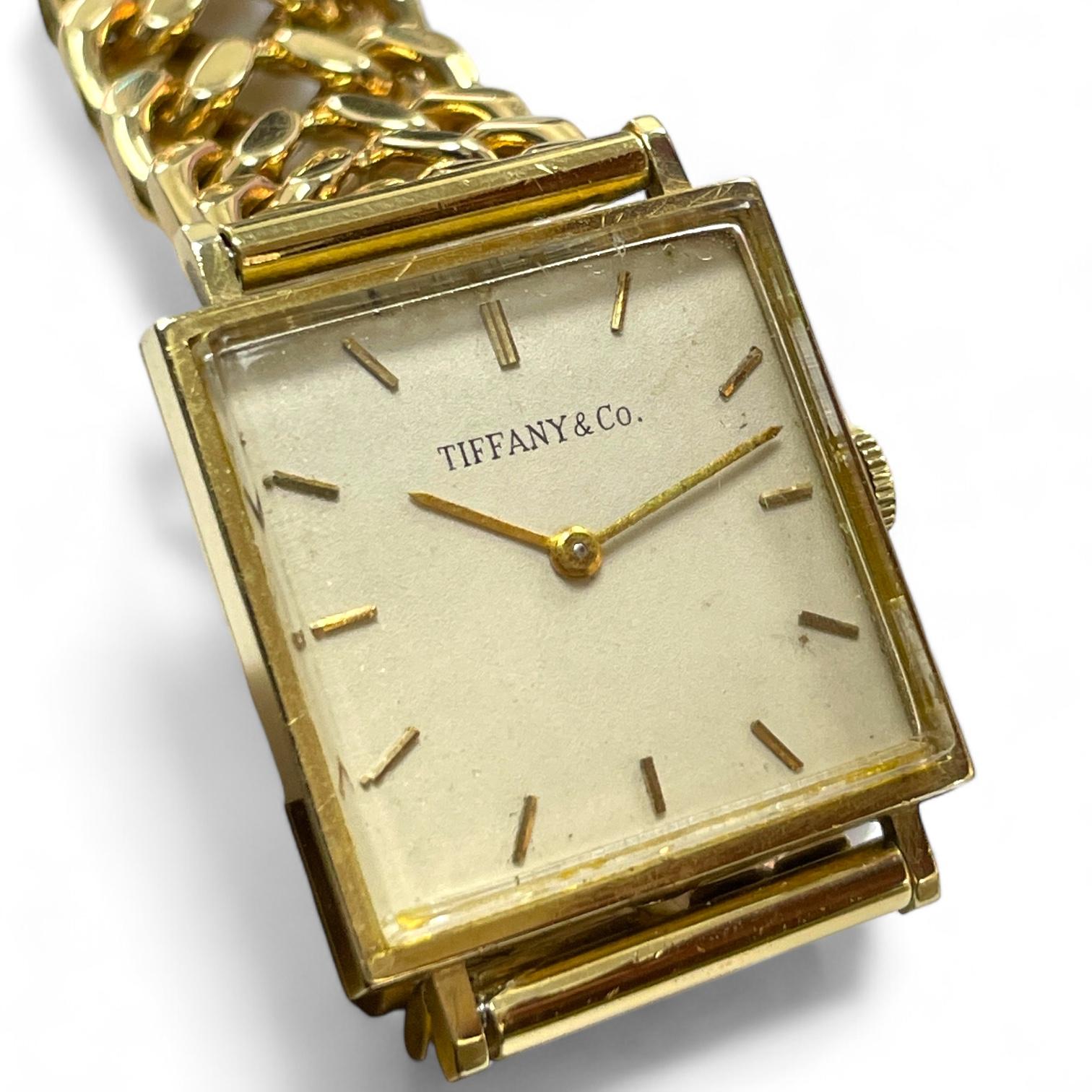 Vintage Tiffany and Co. 14K Gold Watch For Sale at 1stDibs