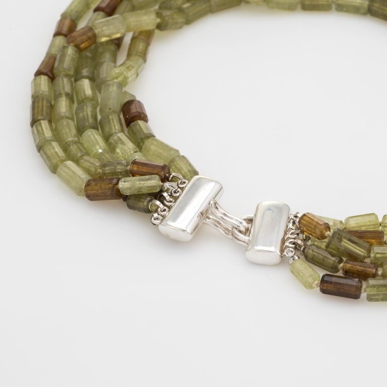 Vintage Tiffany and Co. Chrysoberyl Necklace Torsade Multi 5-Strand ...