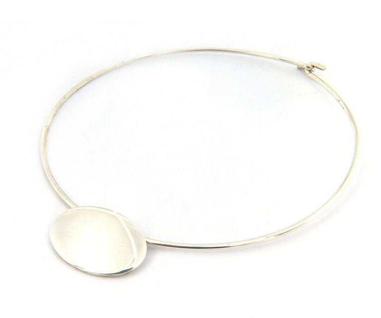 Vintage Tiffany and Co. Collar Tag Necklace in Sterling Silver For Sale ...