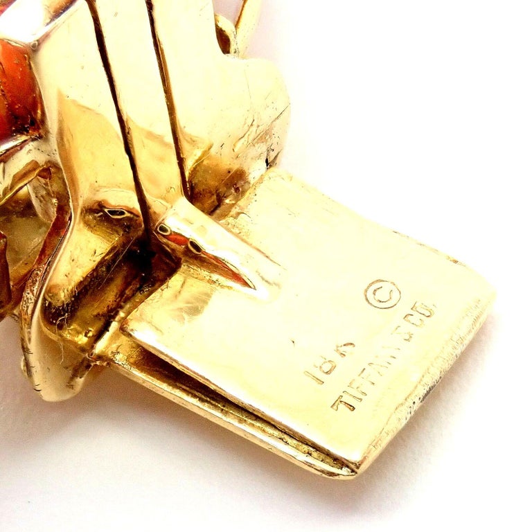 Vintage Tiffany and Co Donald Claflin Pearl Coral Emerald Diamond Gold ...