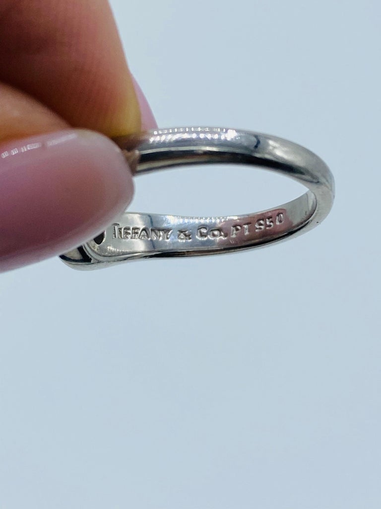 Vintage Tiffany and Co. Elsa Peretti Platinum and Diamond Band Ring at ...