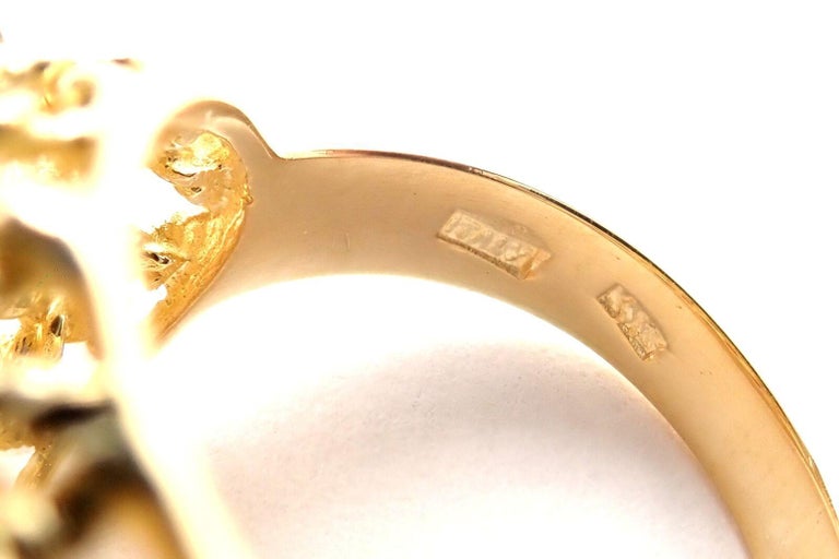 Vintage Tiffany and Co. Ruby Cocktail Yellow Gold Dome Ring at 1stDibs