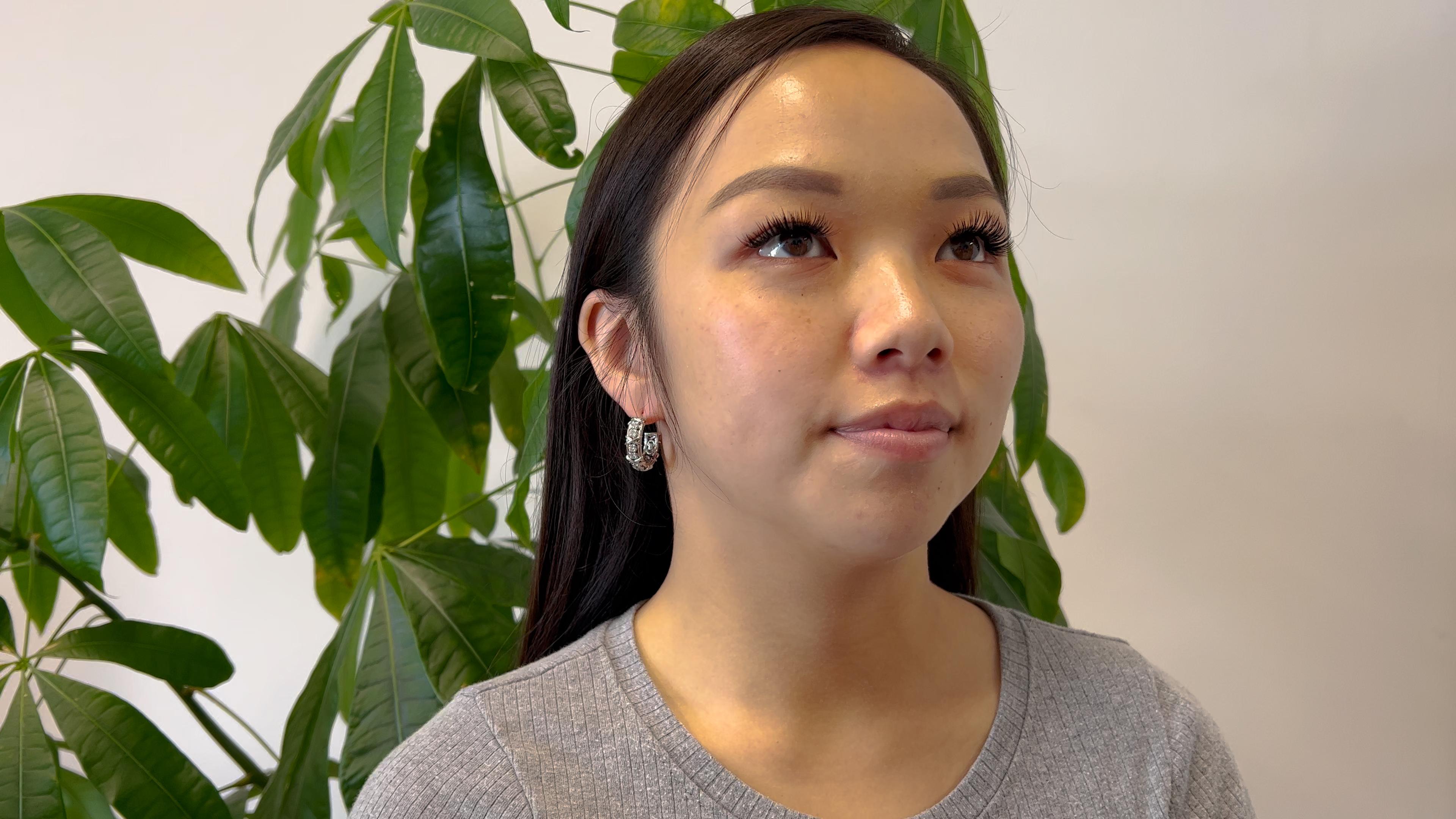 Vintage Tiffany and Co. Schlumberger Diamond Platinum X Hoop Earrings ...