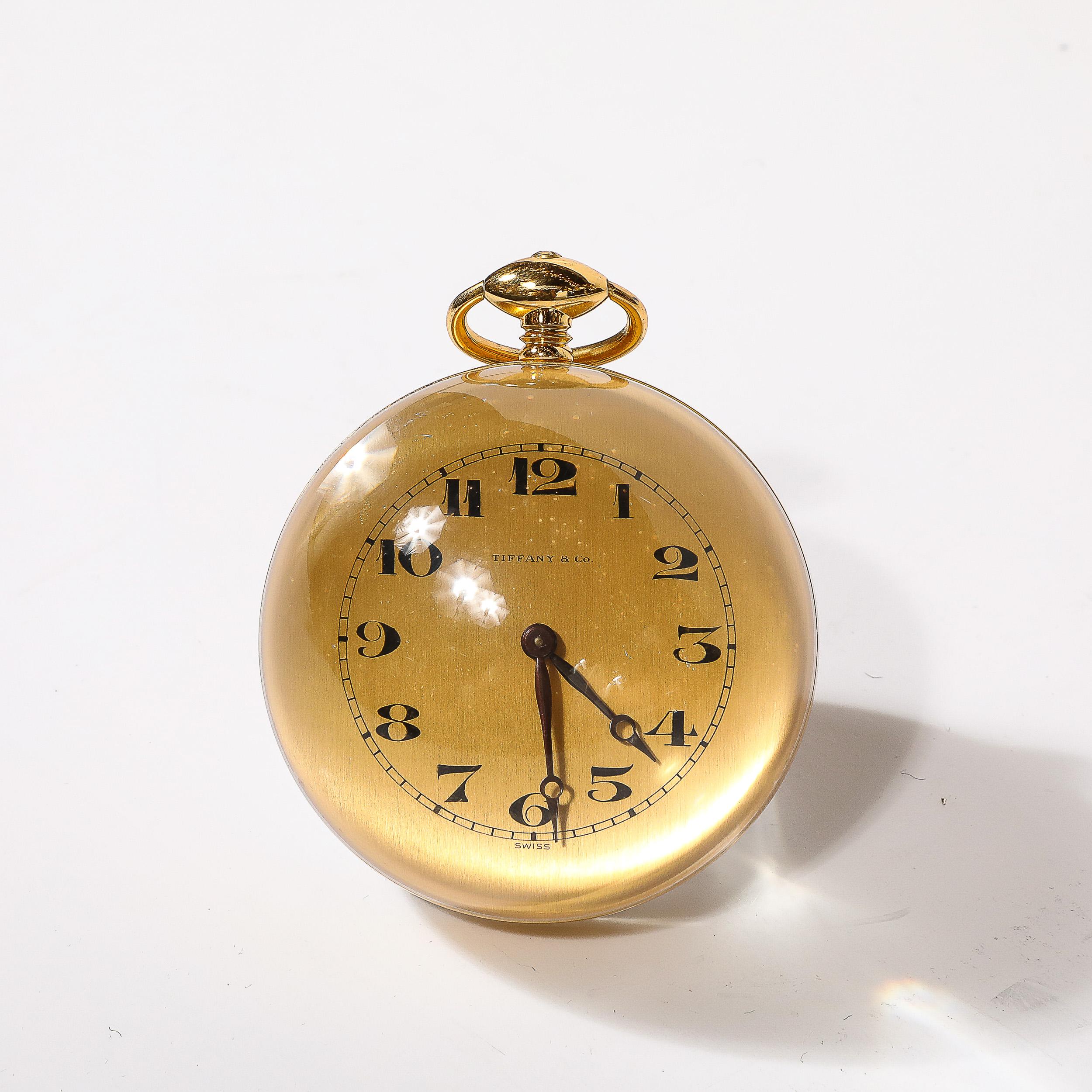 Vintage Tiffany and Co. Spherical Desk Clock at 1stDibs