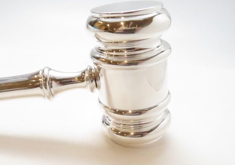 Vintage Tiffany and Co. Sterling Silver Judge's Gavel at 1stDibs