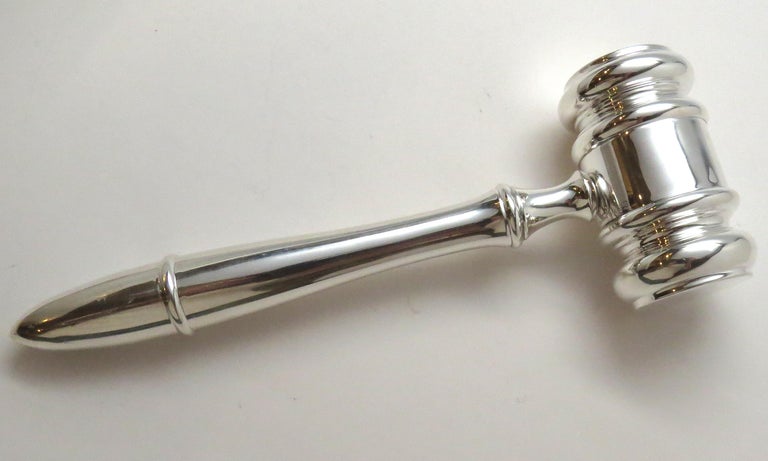 Vintage Tiffany and Co. Sterling Silver Judge's Gavel at 1stDibs