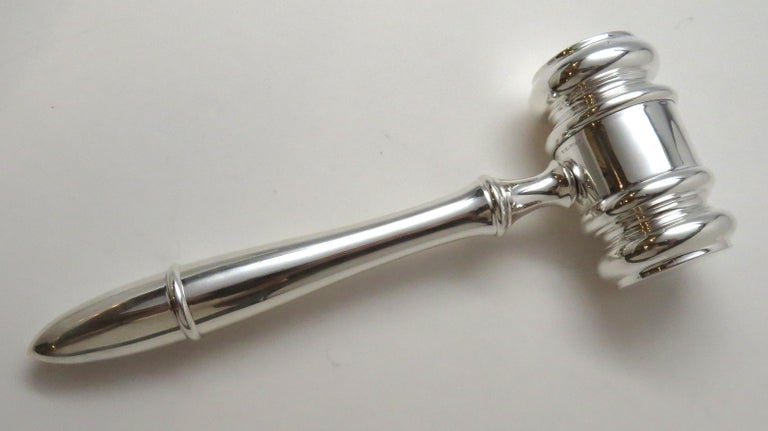 Vintage Tiffany and Co. Sterling Silver Judge's Gavel at 1stDibs