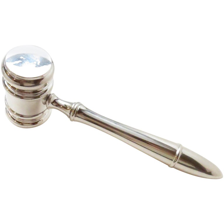 Vintage Tiffany and Co. Sterling Silver Judge's Gavel at 1stDibs