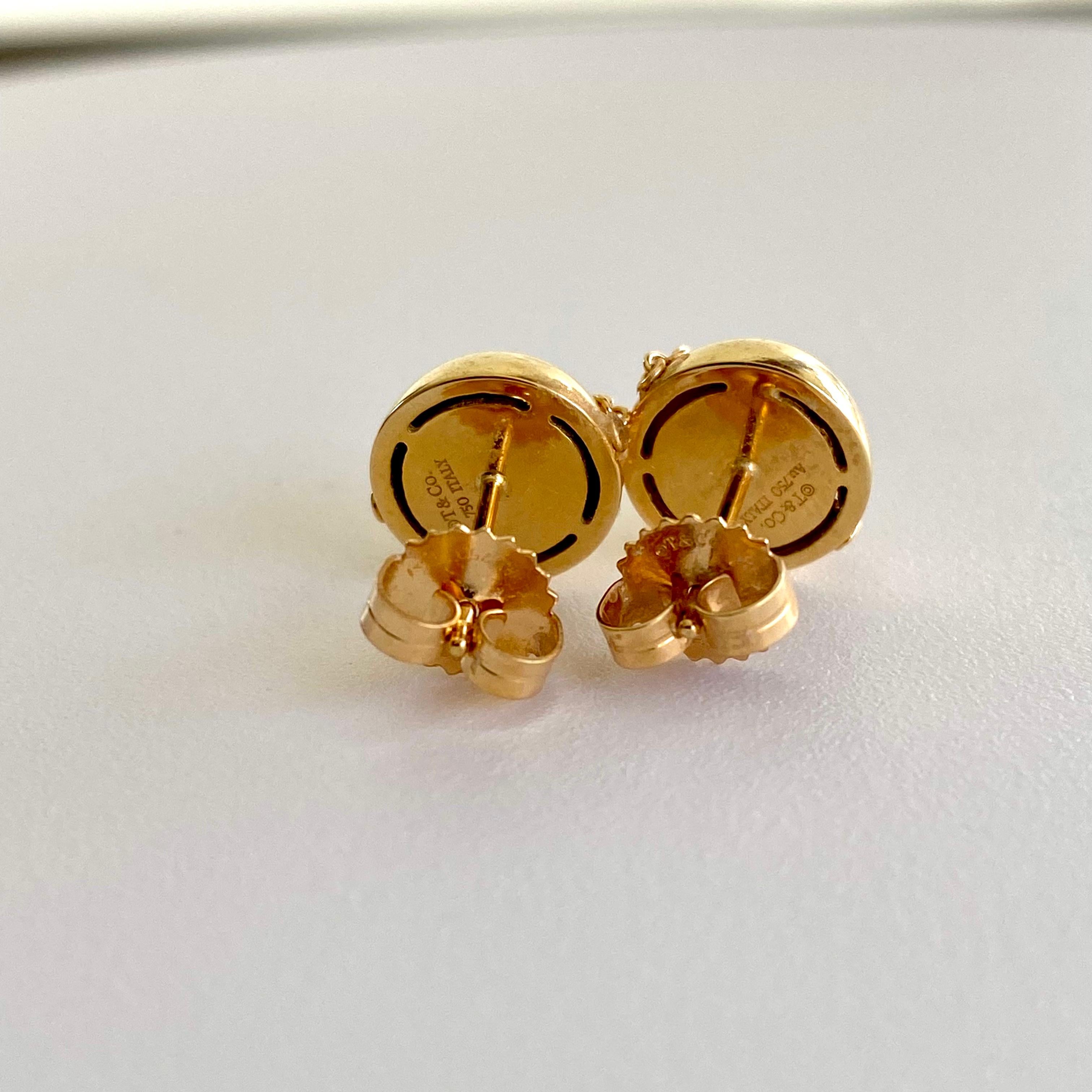 Tiffany and Co. Yellow Gold HardWear Ball Linked Chain Stud Earrings For Sale at 1stDibs ...