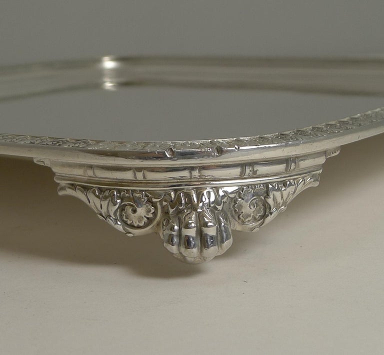 Vintage Tiffany Silver Plated Square Cocktail Tray or Salver at 1stDibs